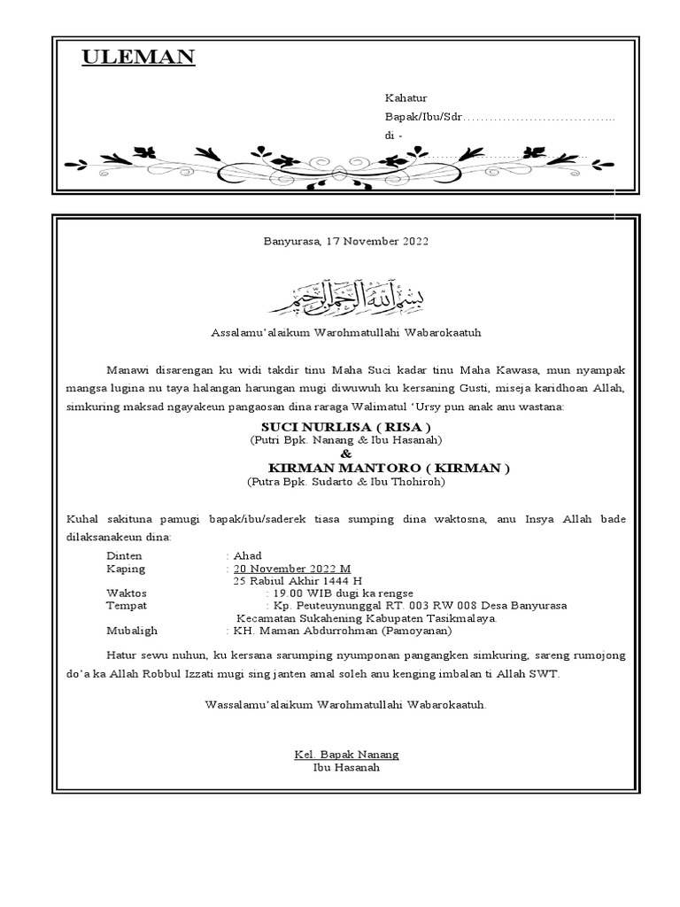 Uleman Pernikahan | PDF