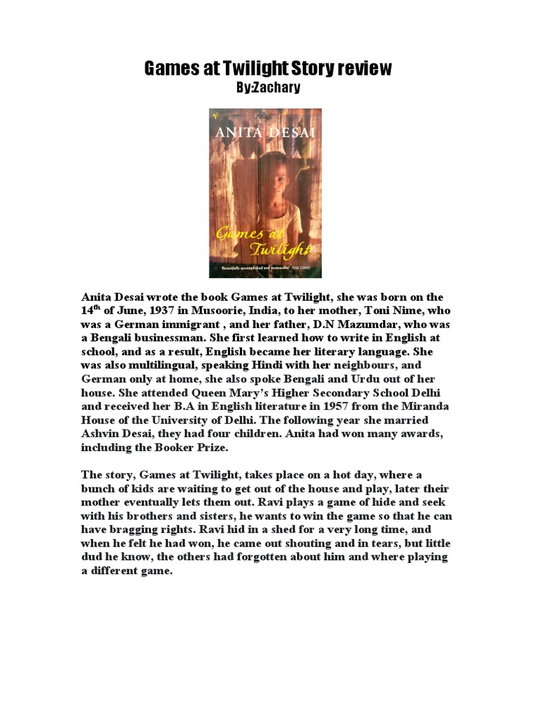 Games at Twilight | PDF | Mystery, Thriller & Crime Fiction