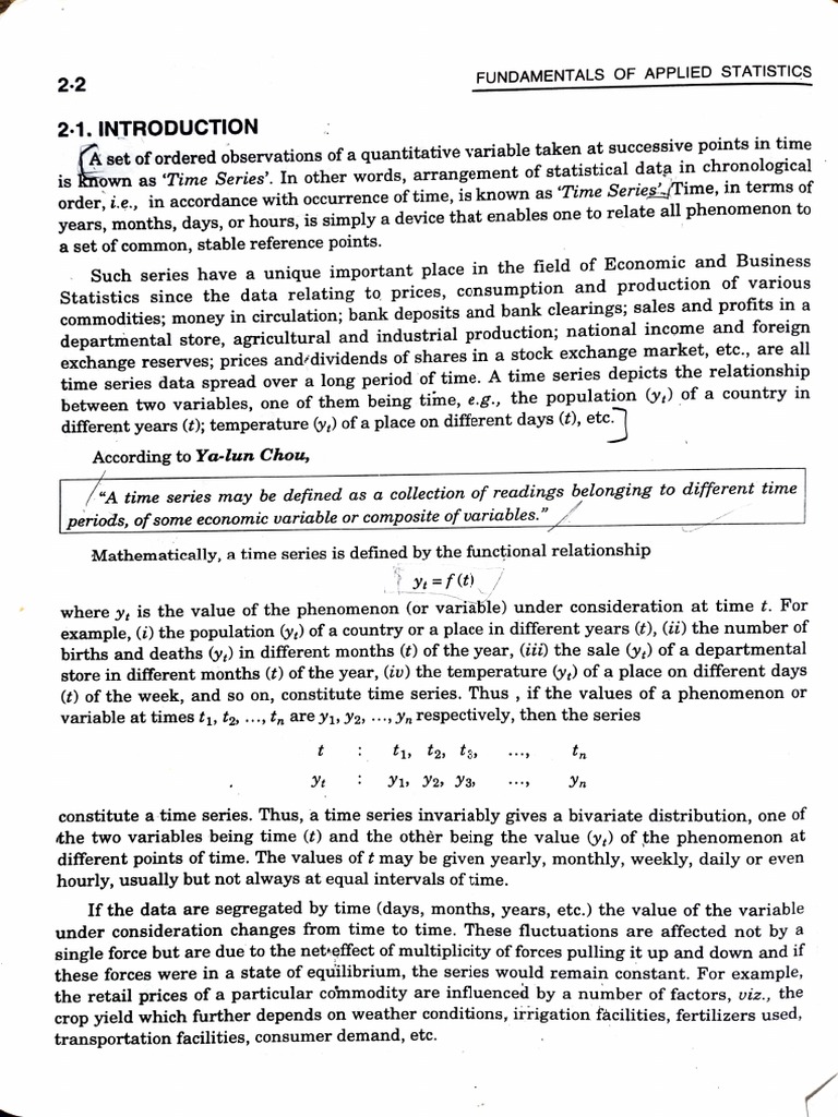 Time Series Notes | PDF | Time Series | Logarithm