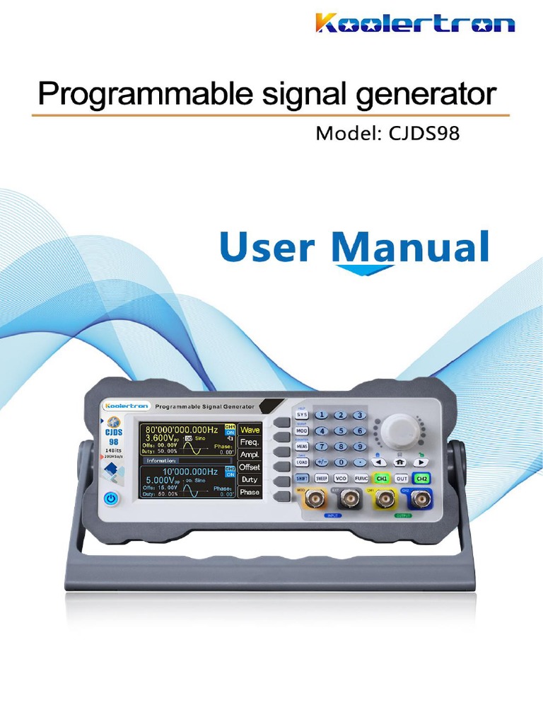 CJDS98 EN Manual | PDF | Modulation | Frequency Modulation
