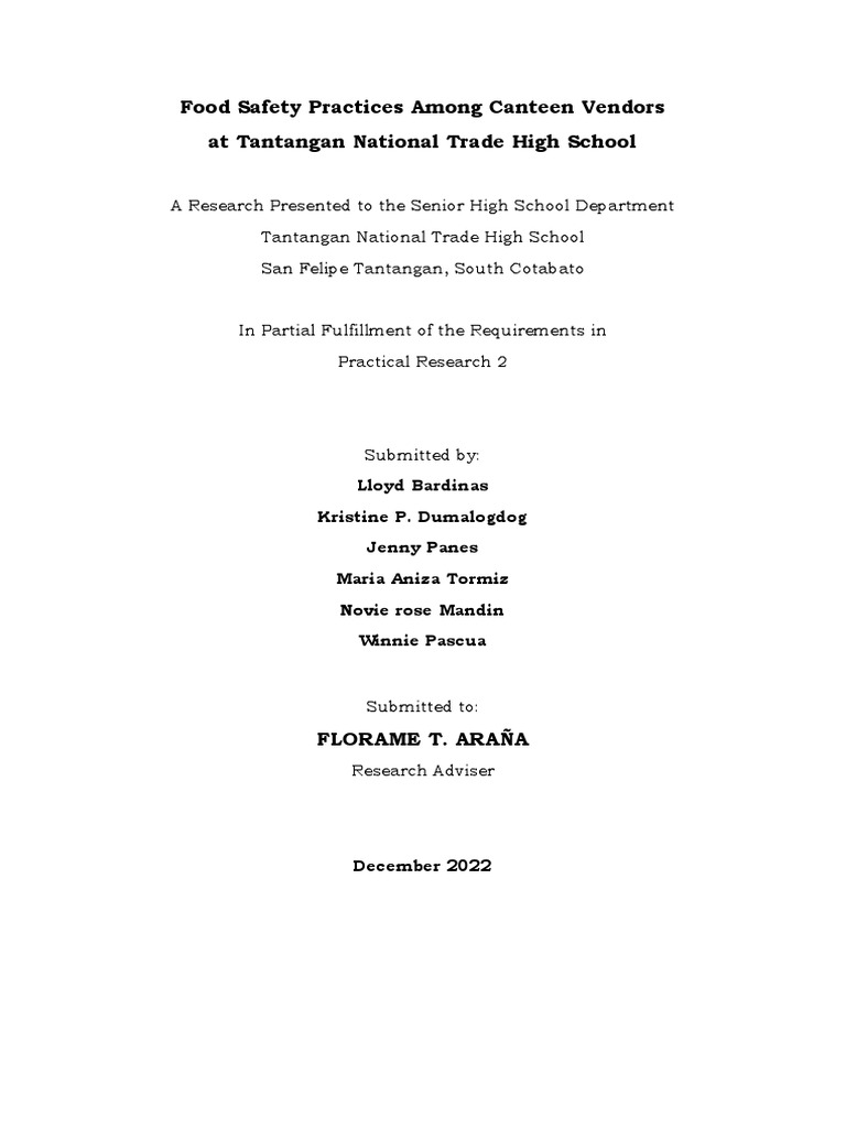 Chapter 1 | PDF | Food Safety | Foods