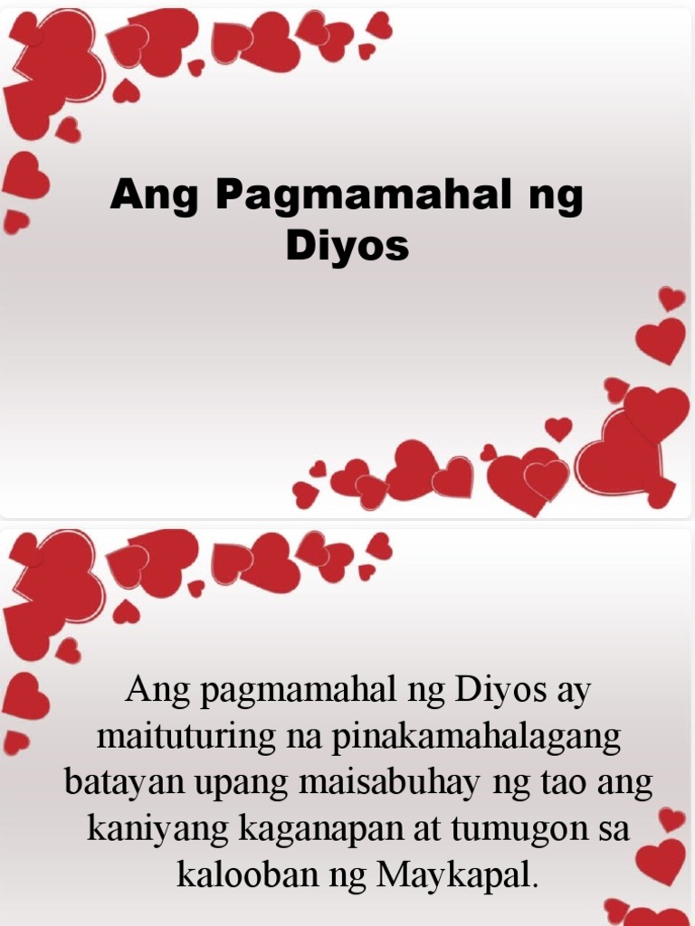 Ang Pagmamahal NG Diyos (Finish) | PDF
