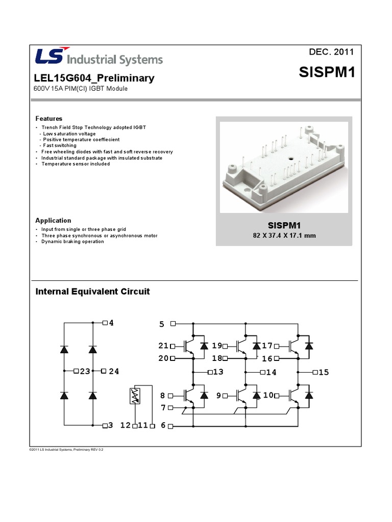 Sispm1: LEL15G604 - Preliminary | PDF | Diode | Rectifier