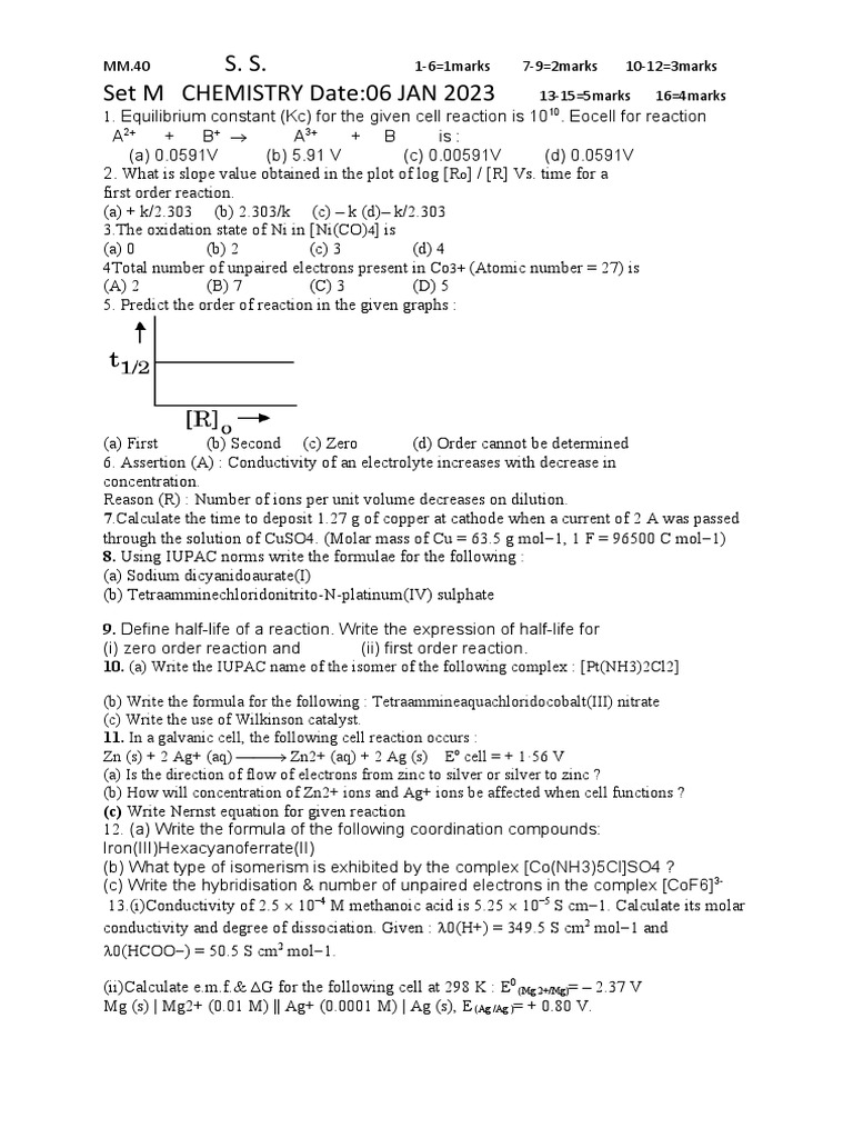 Electro Kinetics Coordination Set M | Download Free PDF | Coordination ...