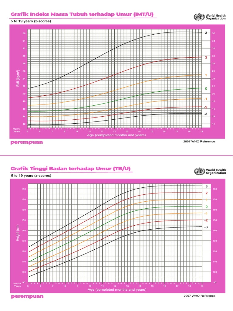 Grafik IMT-U Dan TB-U Girls | PDF