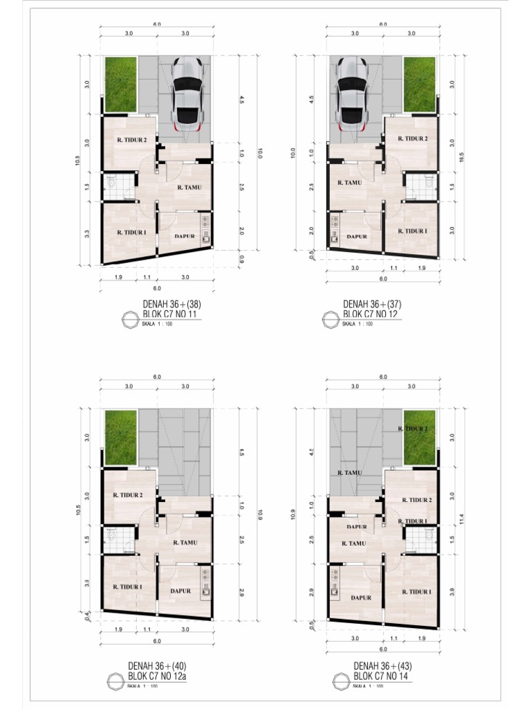 Denah Unit 36+ | PDF