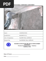 Masonry Works Finishes I (Module 1) Level 4, 5 & 6 | PDF | Masonry ...