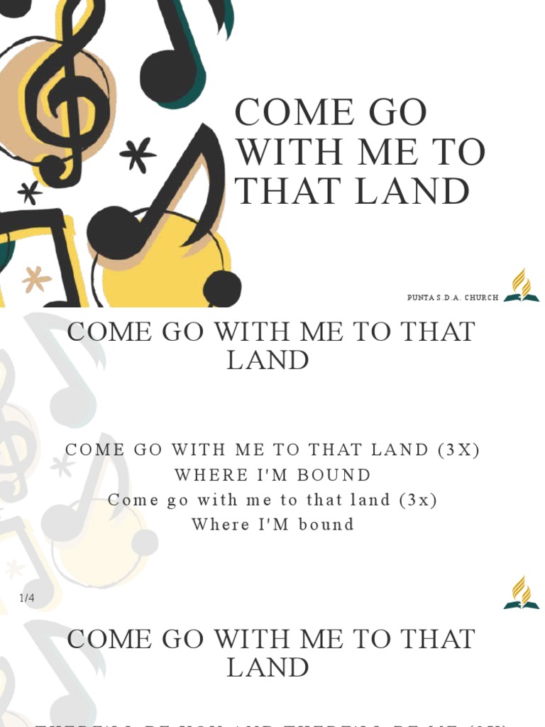 Come Go With Me To That Land | PDF