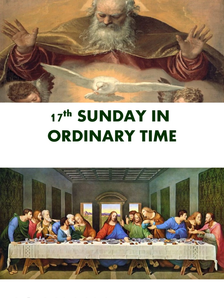SP6 17th Sunday in Ordinary Time | PDF | God The Father | Glory (Religion)