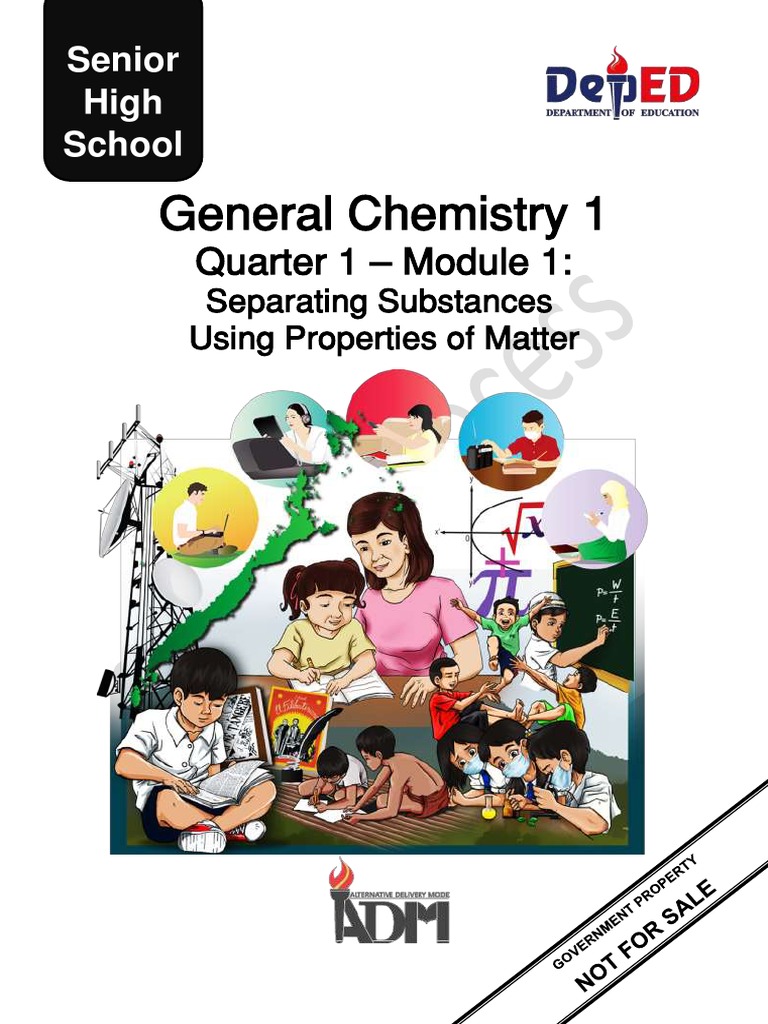 Senior General Chemistry 1 Q1 - M1 For Printing | PDF | Chemical Substances | Matter