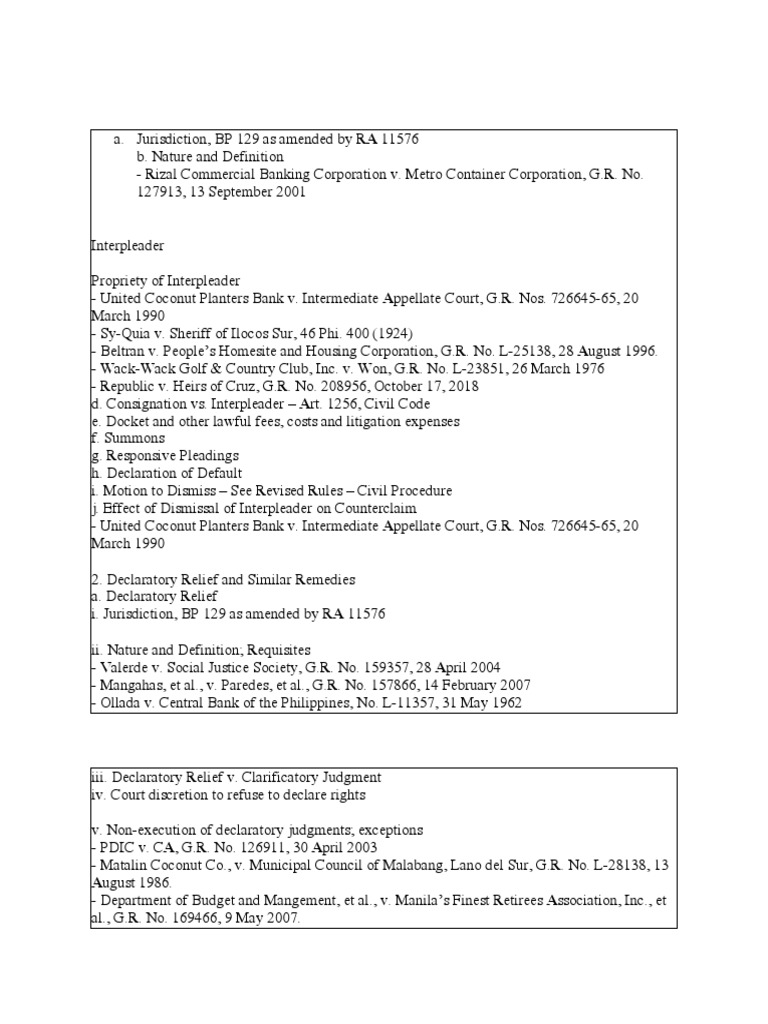 Specpro Syllabus Judge Palamos | PDF | Declaratory Judgment | Mandamus
