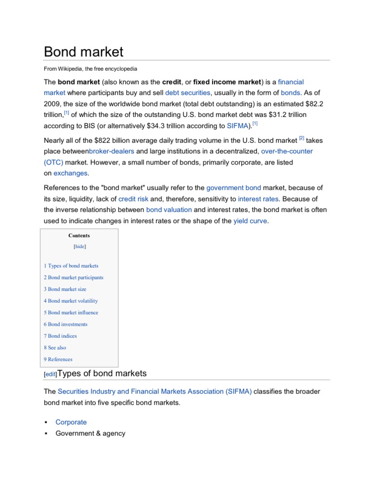 Bond Market | PDF | Bond Market | Bonds (Finance)