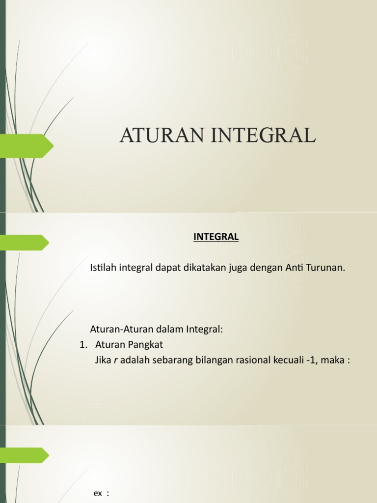 Aturan Integral | PDF