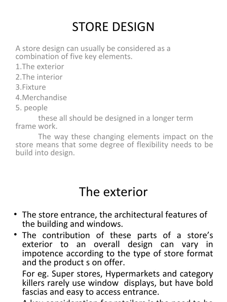 Store Design | PDF