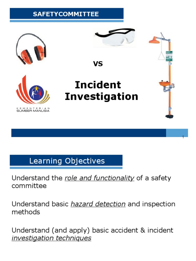 Safety Committee Vs Incident Investigation | PDF | Safety ...