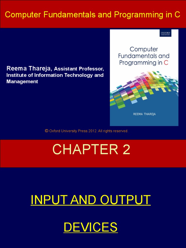 Ch-2-Input Output Devices | PDF