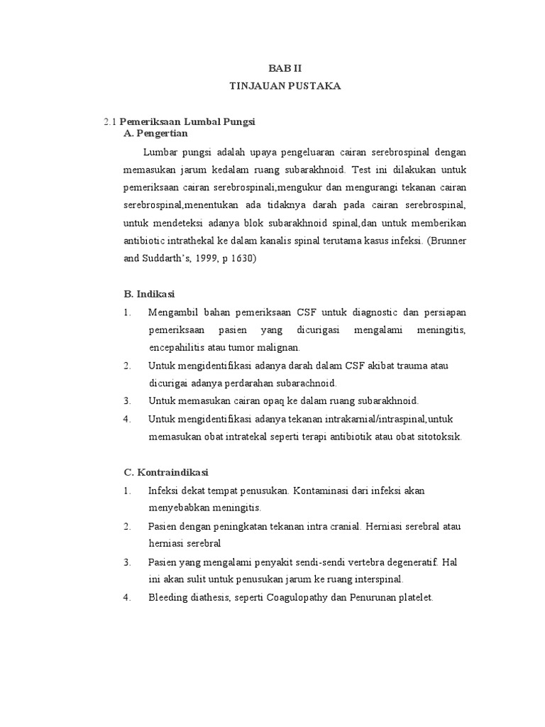 Lumbal Pungsi | PDF