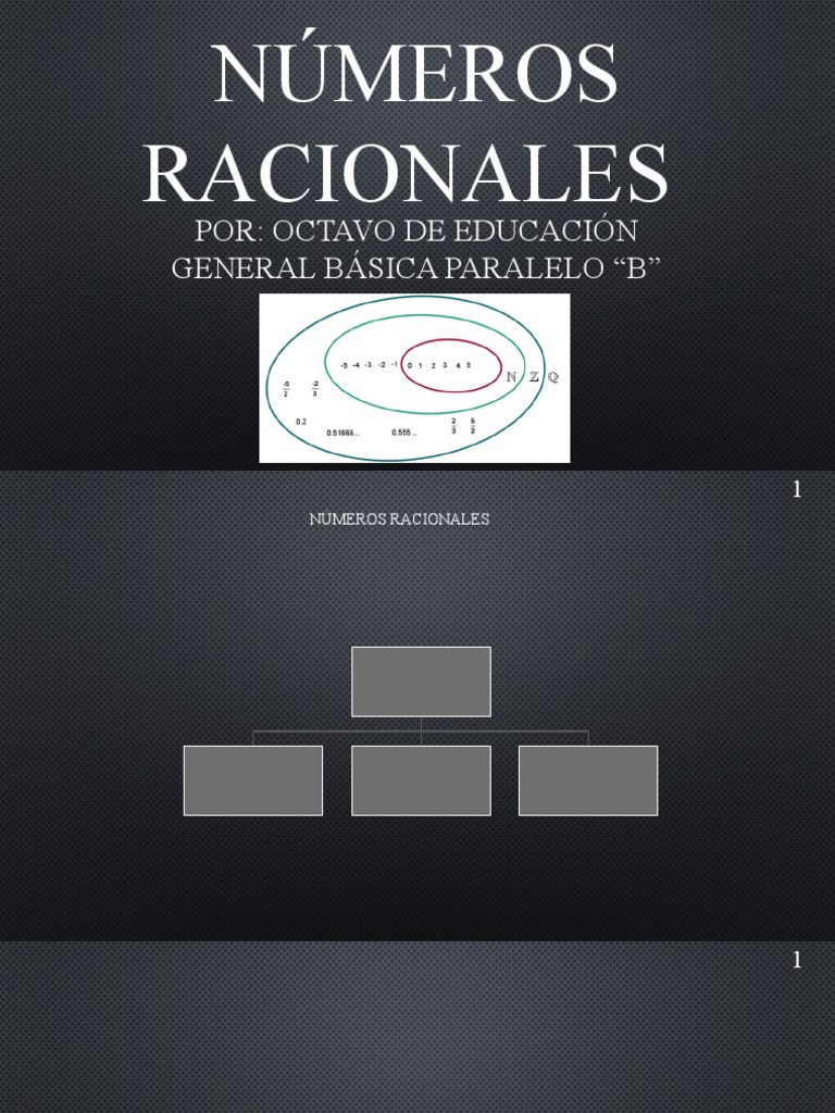 Octavo B Números Racionales | PDF | Números | Número racional