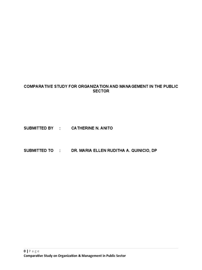 Comparative Study - OM - Anto - Final | PDF | Leadership | Transformational Leadership