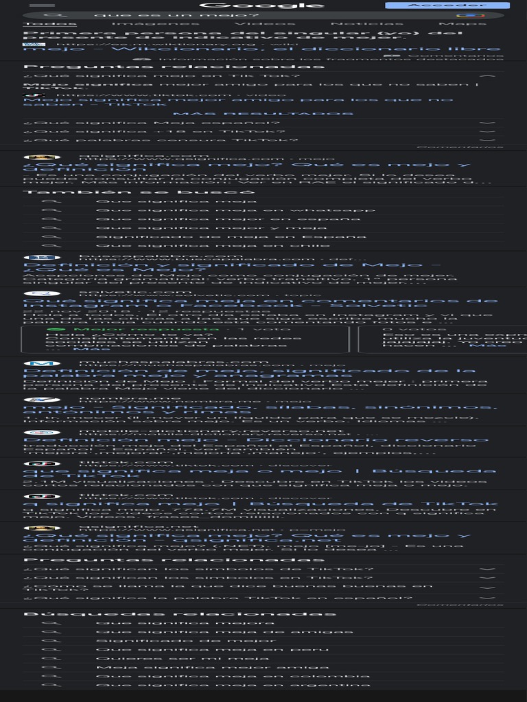 Que Es Un Mejo - Buscar Con Google | PDF | Diccionario | Verbo