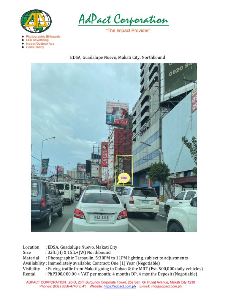 EDSA Northbound Site | PDF