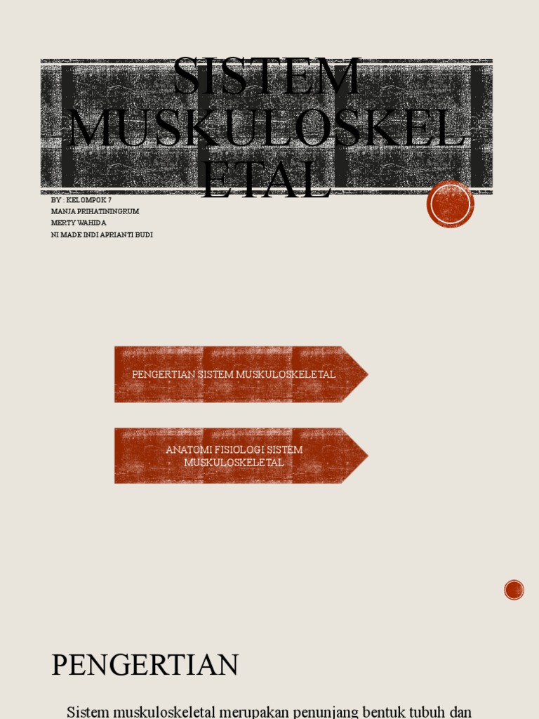 Sistem Muskuloskeletal | PDF | Ilmu Sosial | Sains & Matematika