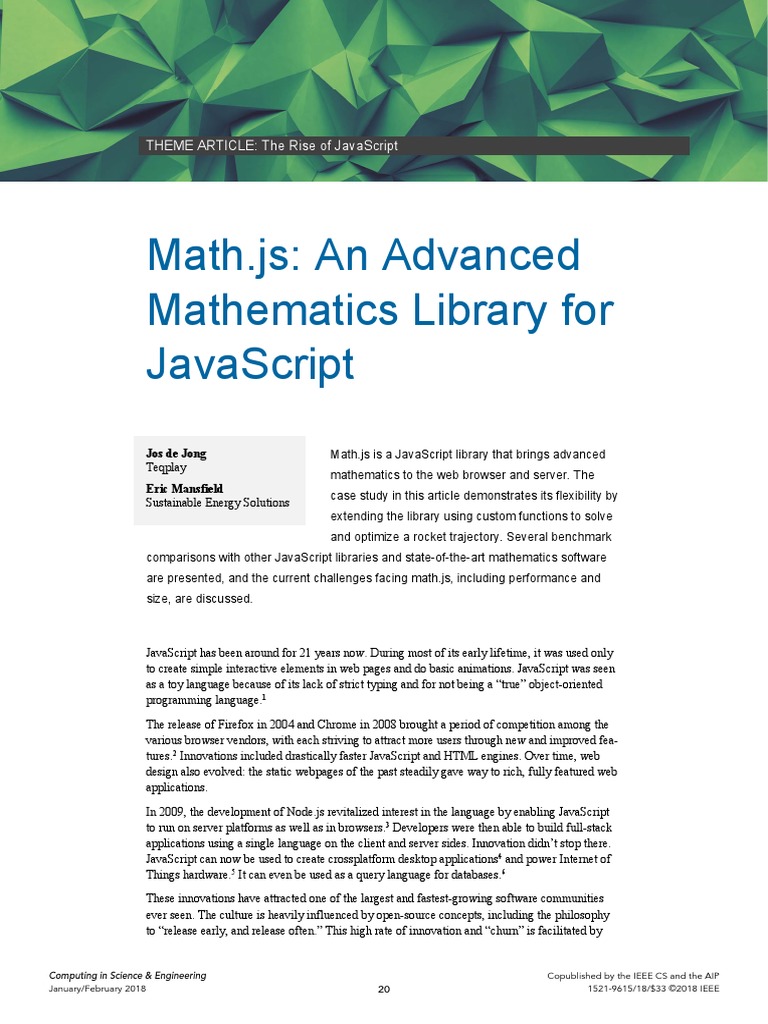 Mcse 2018 011111122 | PDF | Java Script | Mathematics