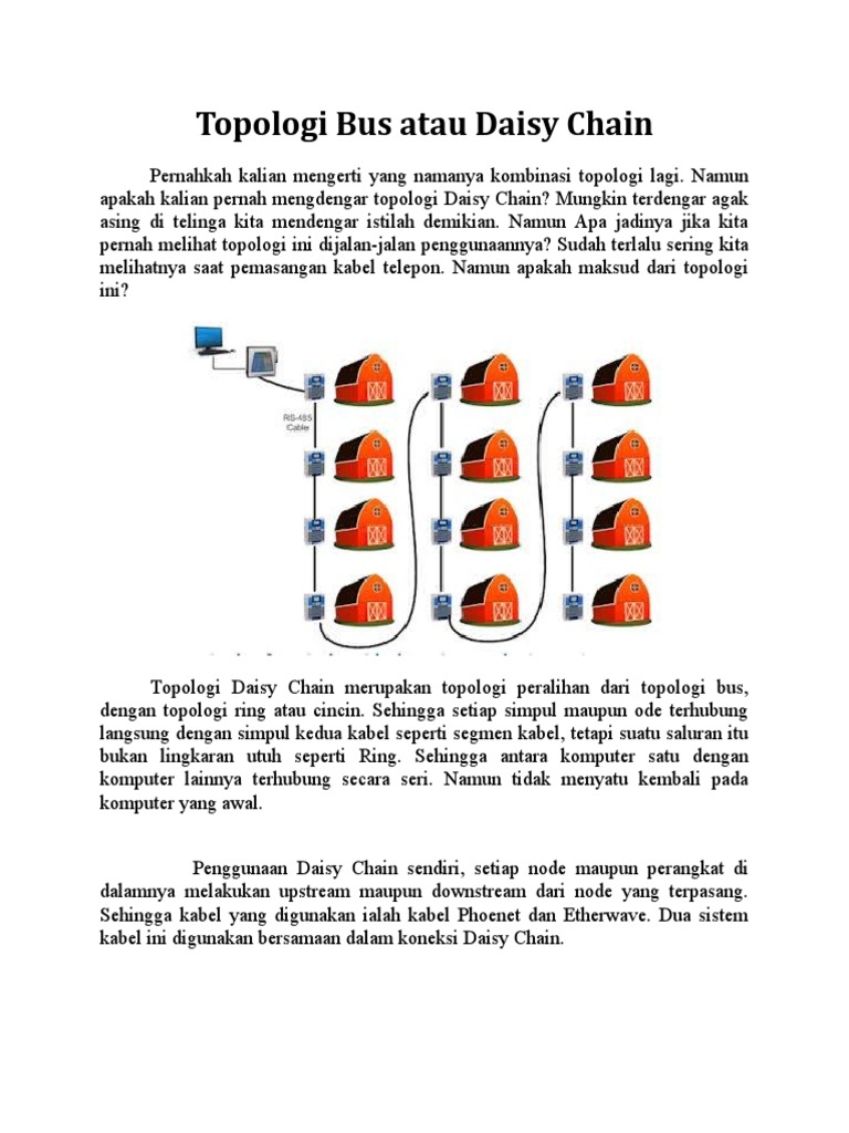Topologi Bus Atau Daisy Chain | PDF