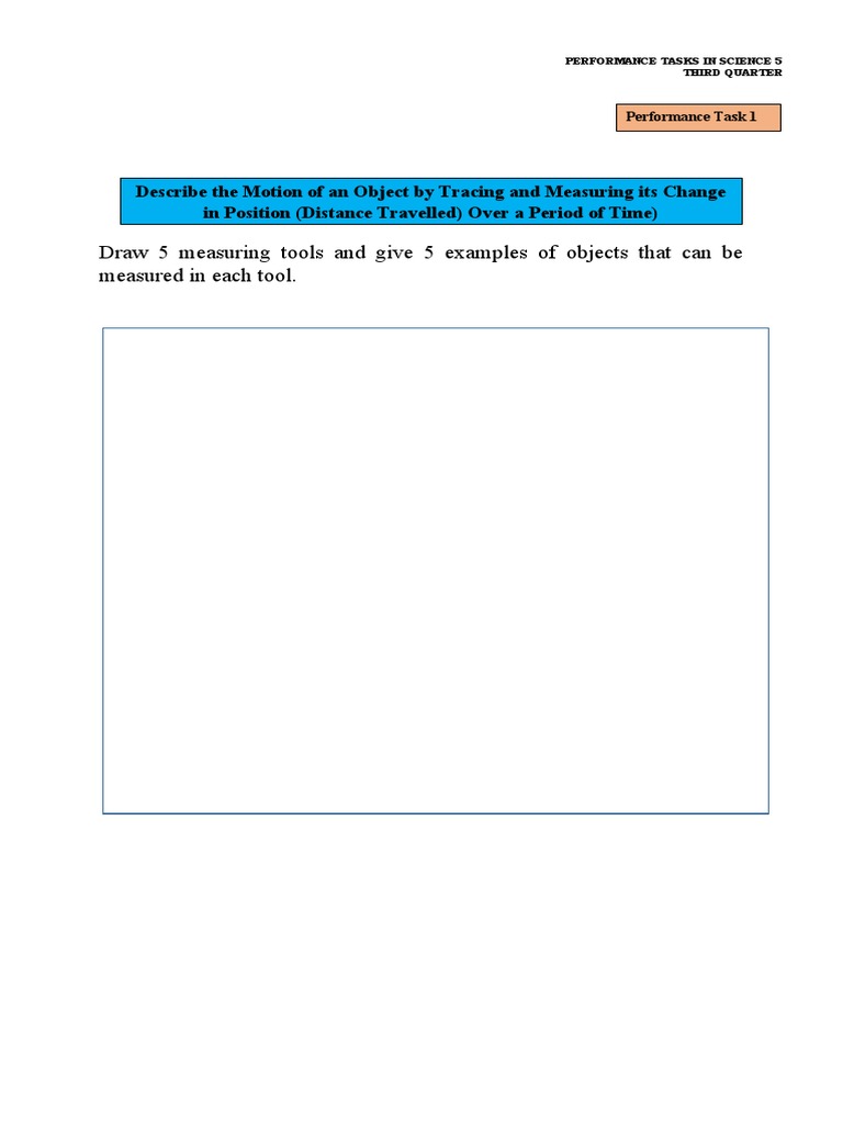Science 5 Performance Tasks Overview | PDF | Essays | Wire