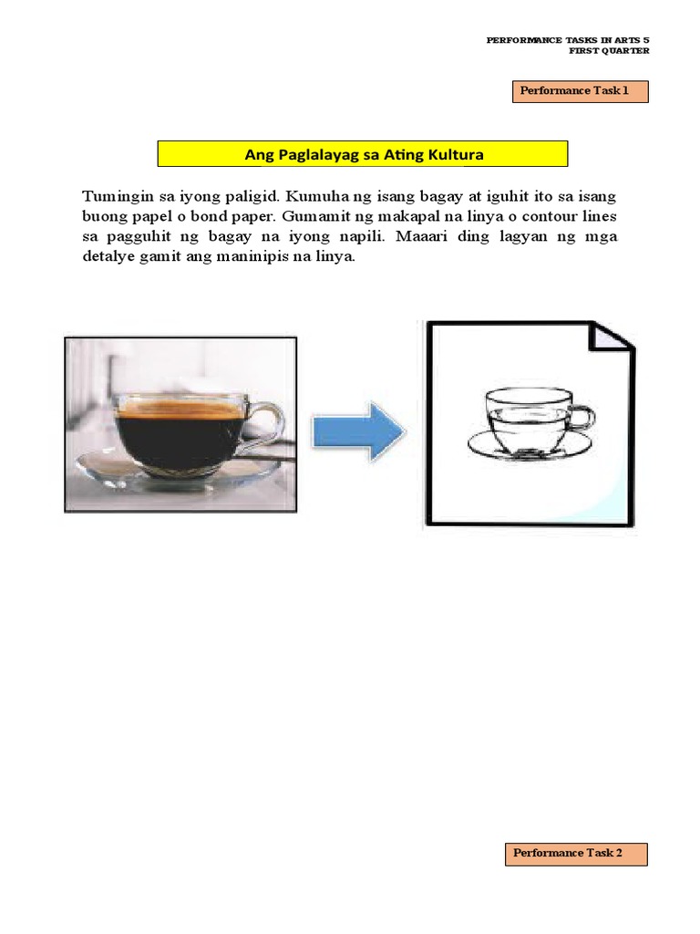 ARTS 5 Performance Tasks | PDF