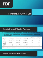 L2.1 Transfer Function of Electrical Networks PDF | PDF | Electrical Network | Laplace Transform