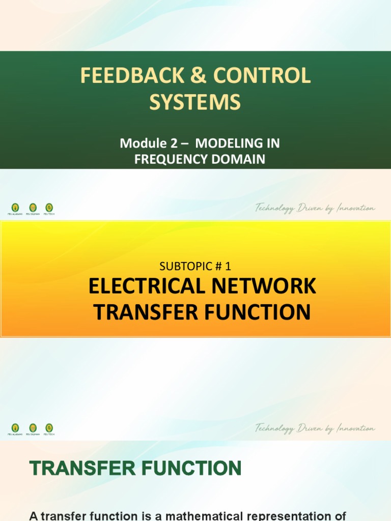 Electrical Transfer Functions | PDF | Electrical Network | Electrical ...