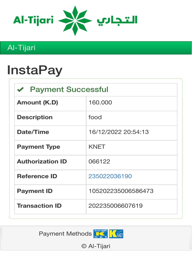 Instapay Customer Insta Pay Pay Result 33916122222780703 D Success | PDF