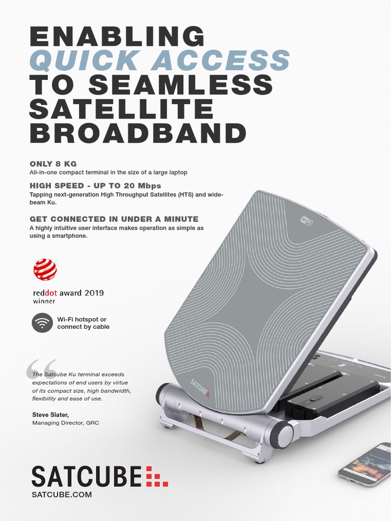 Satcube Ku Terminal Web Pdf Internet Access Wi Fi