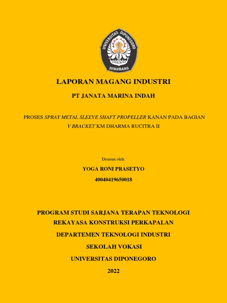 Laporan Magang Ii - Yoga Roni P - 0018 | PDF | Seni | Komputer