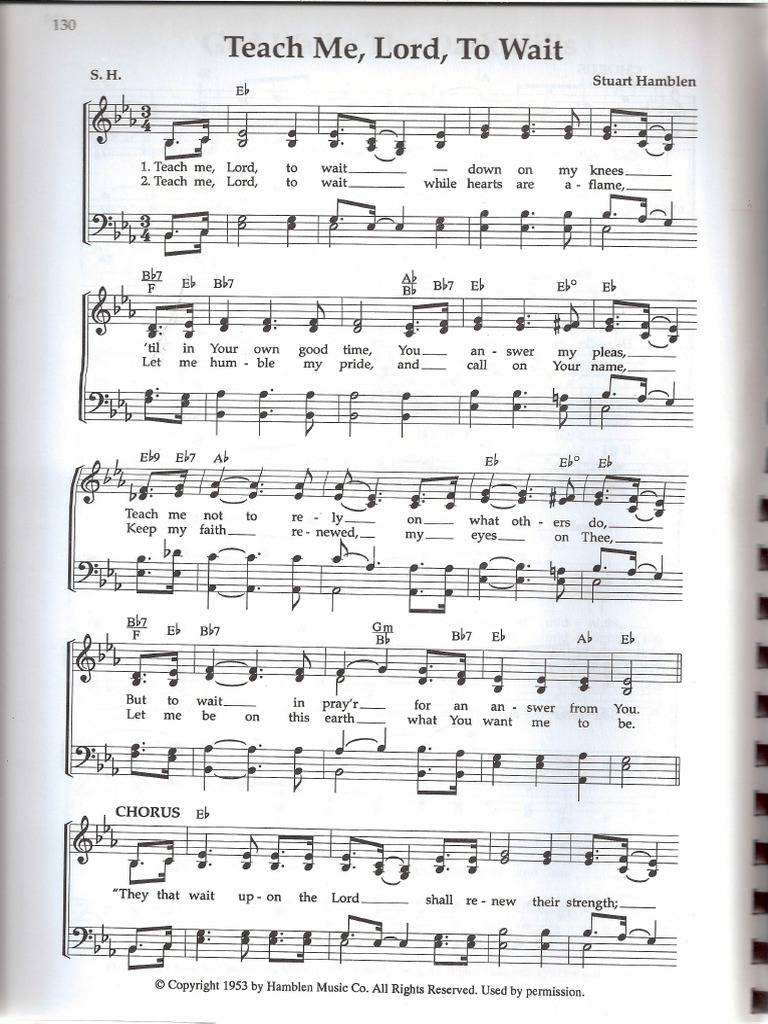 146 - Teach Me, Lord, To Wait | PDF