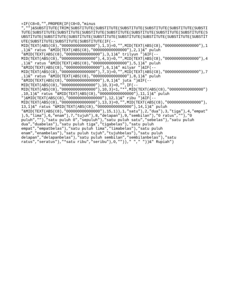 Angka Menjadi Terbilang | PDF