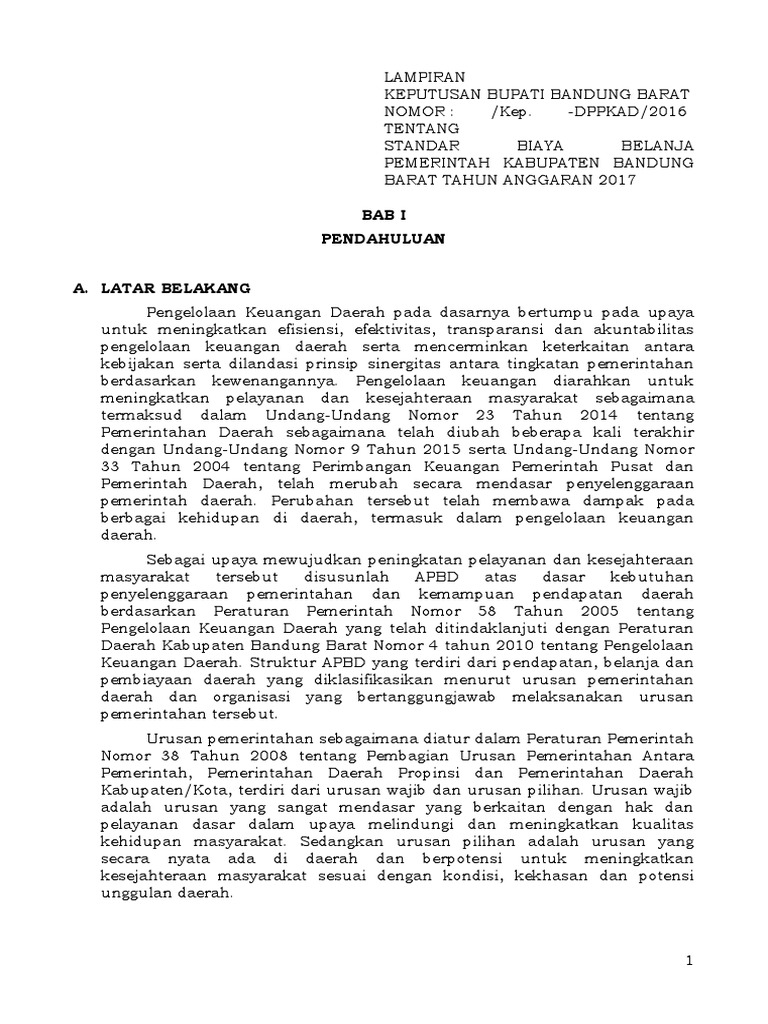 Standar Biaya Belanja KBB 2017 Final Cetak | PDF