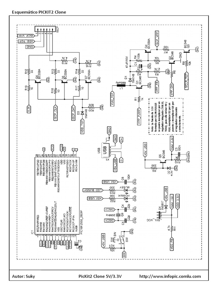 PicKit2 Clone 5V3.3V | PDF