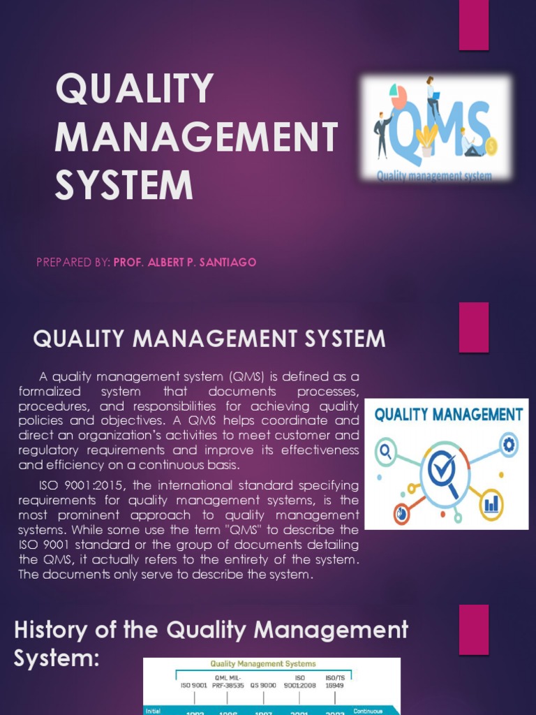 Quality Management System | PDF | Quality Management System | Quality (Business)