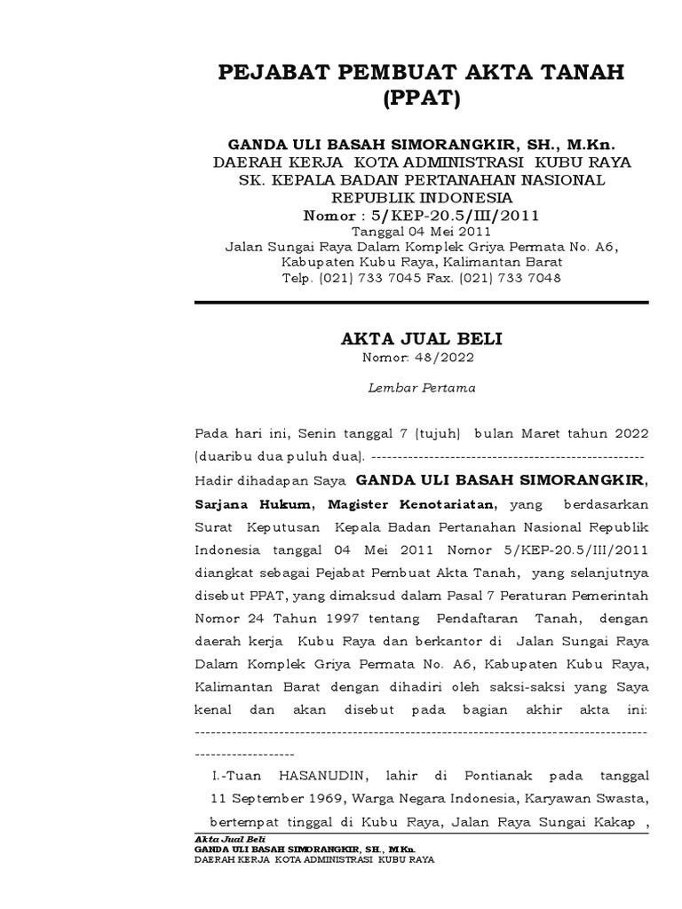Contoh Ajb New | PDF