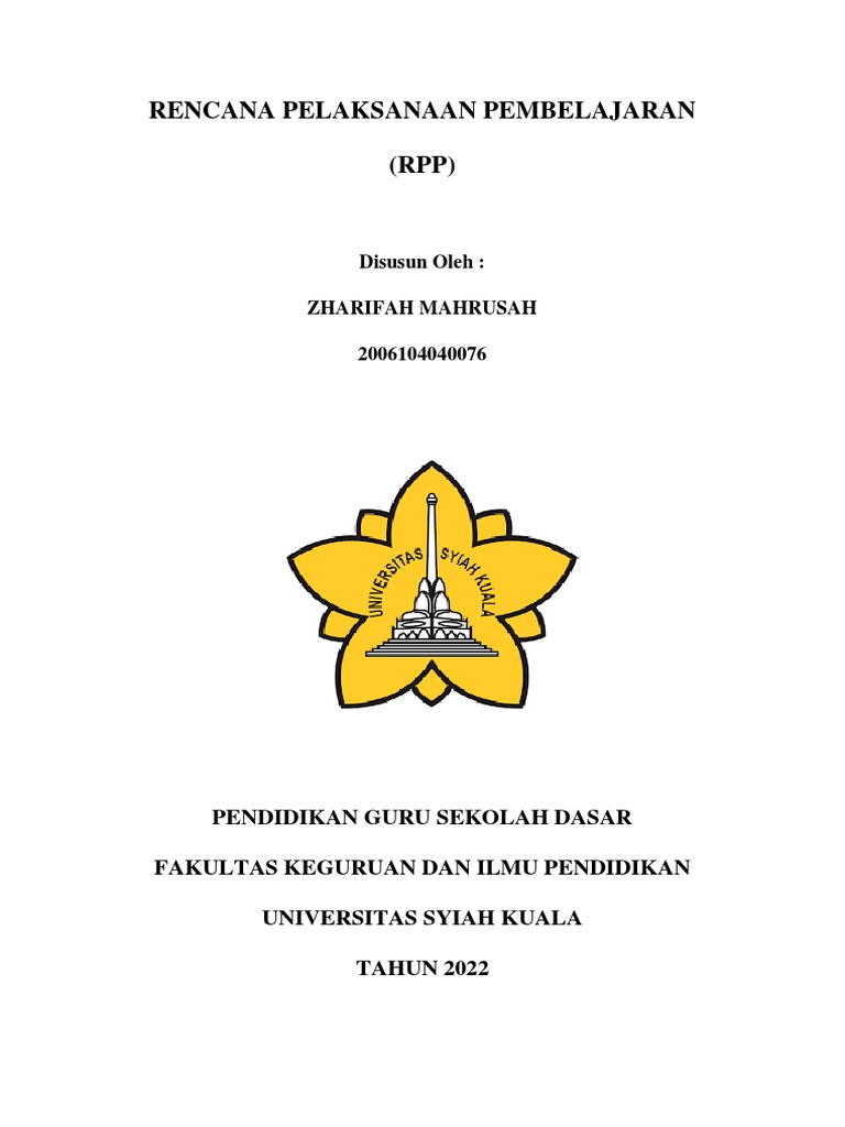 RPP Kelas Rendah Zharifah Mahrusah 076 | PDF