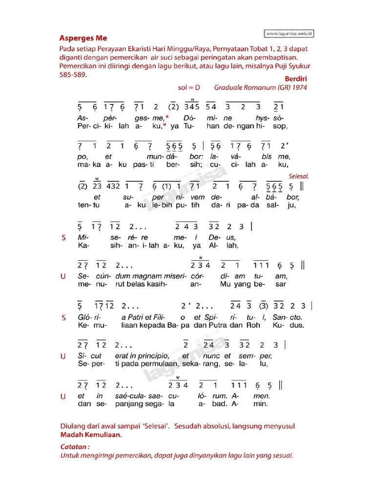 05 Asperges Me PDF | PDF