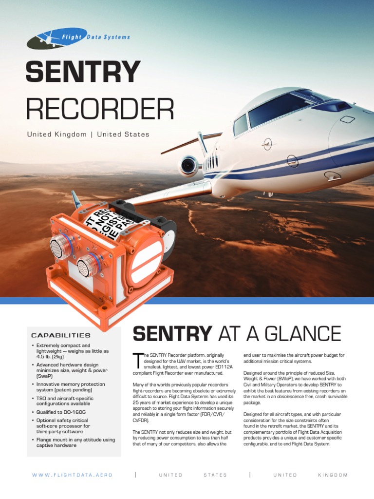 Flight Data Systems-Product-Sheets-SENTRY-US-EN-2022 | Download Free ...