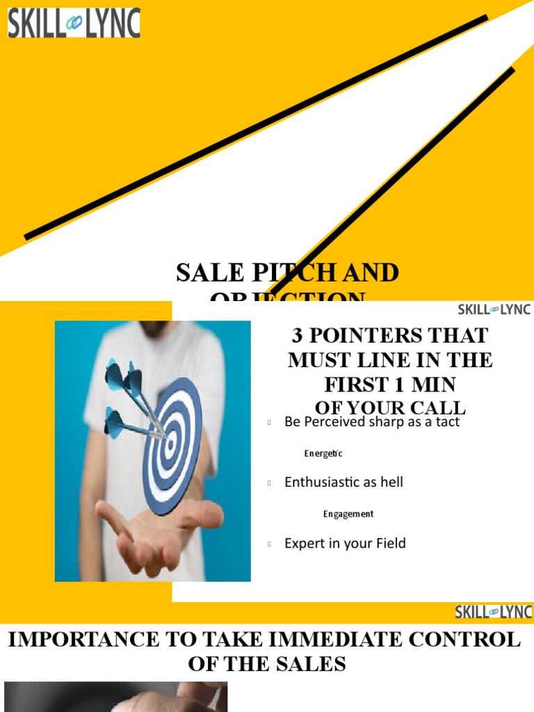 Objection Handling & Sales Pitch | PDF | Business | Communication