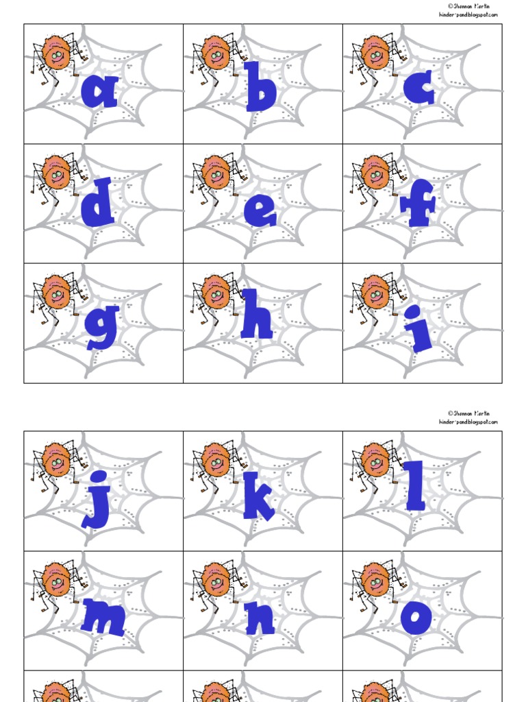 ABC Order Spiders | PDF