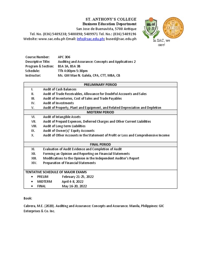 Course Outline APC 306 AY2021 2022 | PDF