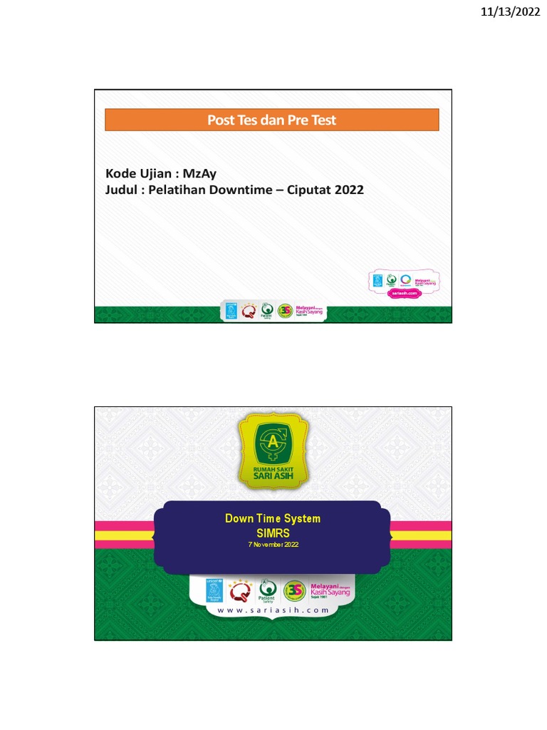 Materi Downtime | PDF