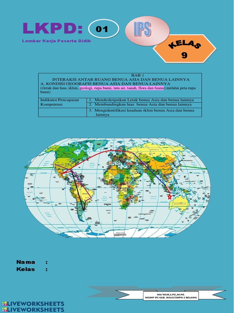 Kondisi Geografi Benua Asia Dan Benua Lainnya Ips 9 | PDF
