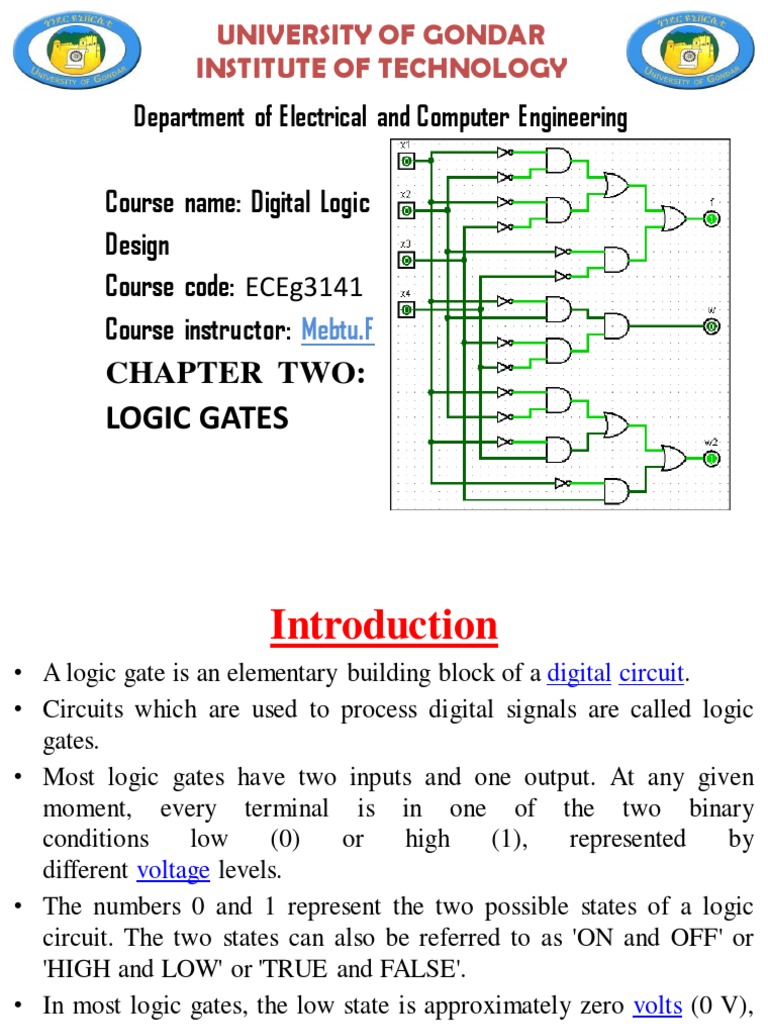 Digital - Ppt. Cahpter2 | PDF | Logic Gate | Boolean Algebra